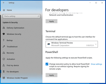 Setting Up Windows Terminal in Windows 10